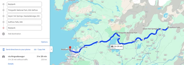 2024 Golden Circle Iceland Map: Getting to the Main Attractions ...